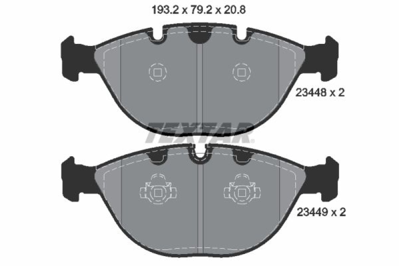 TEXTAR Bremsbelagsatz, WW2079409 kaufen